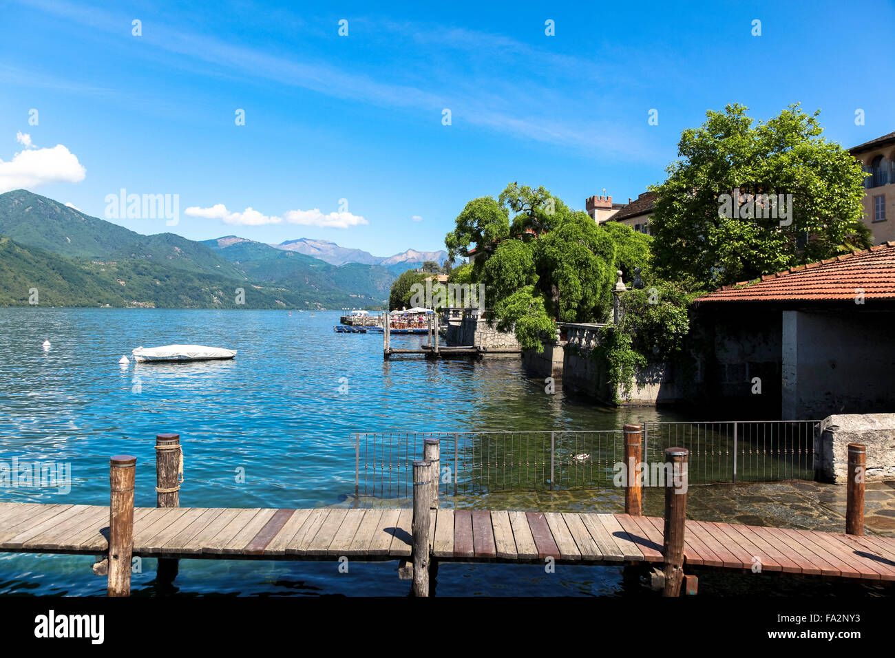 Orta Lake on a Summer day Stock Photo - Alamy