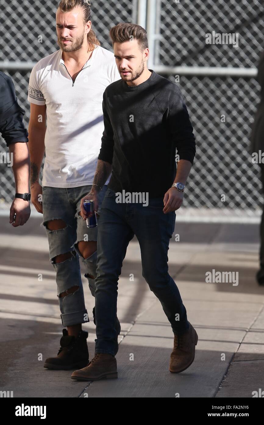 One Direction seen arriving at the ABC studios for Jimmy Kimmel Live ...