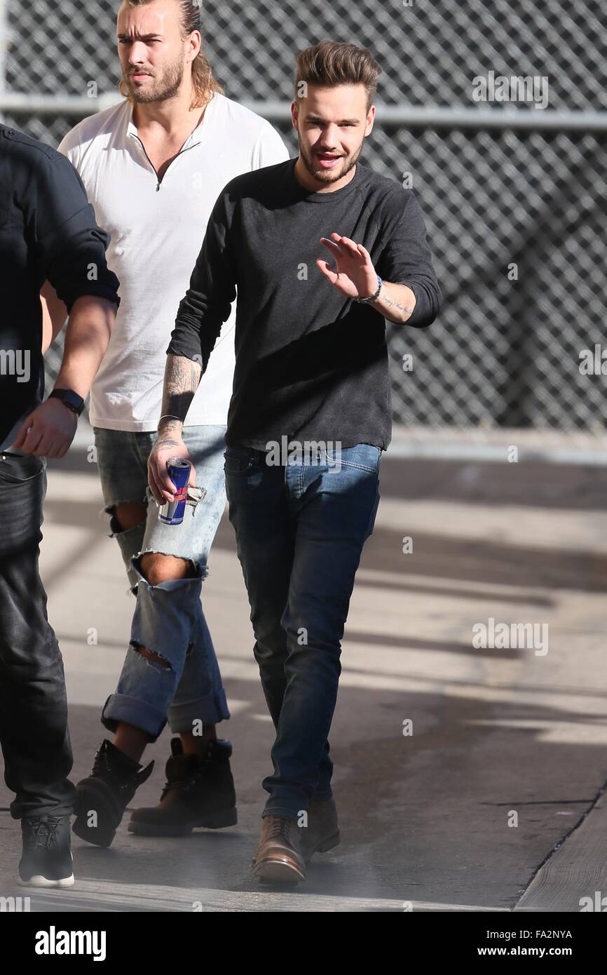 One Direction seen arriving at the ABC studios for Jimmy Kimmel Live ...