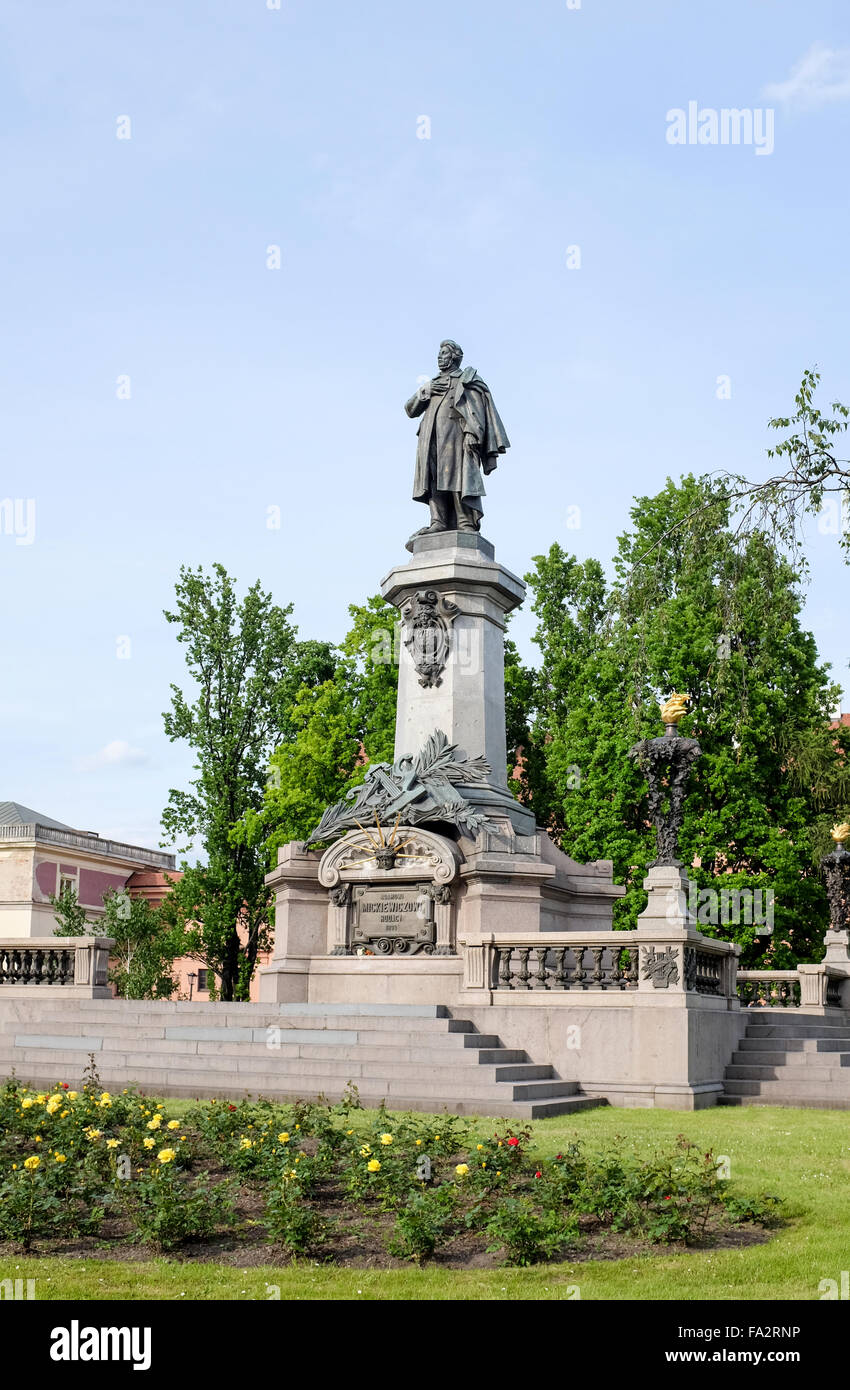 Adam Mickiewicz monument by sculptor Cyprian Godebski, Warsaw, Poland ...