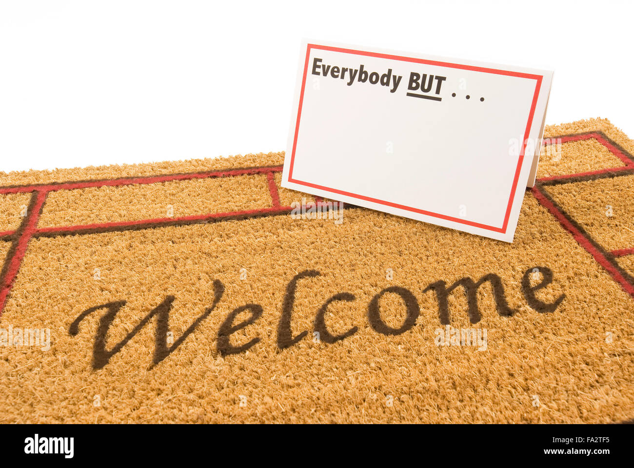 Un welcome mat hi-res stock photography and images - Alamy