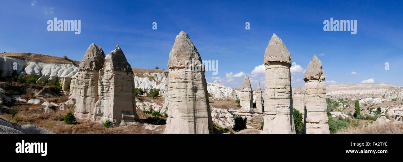 Fairy chimneys in the Gorkundere valley, Goreme National Park ...