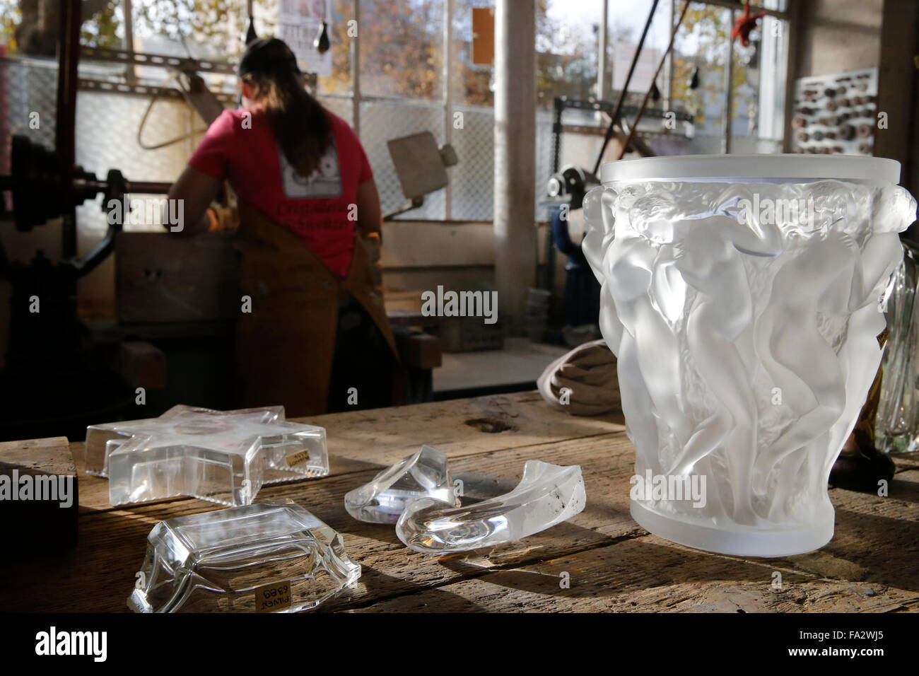 Schweitzer crystal factory Stock Photo - Alamy