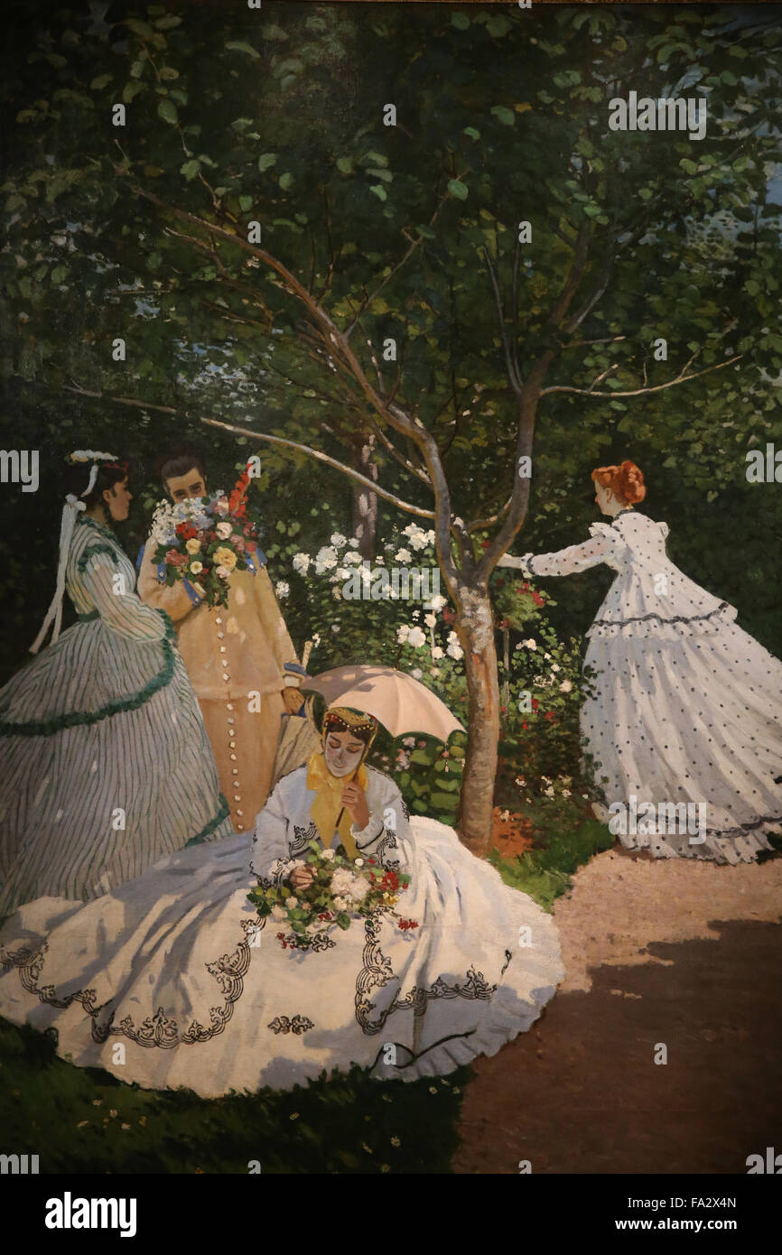 Women in the garden monet hi-res stock photography and images - Alamy