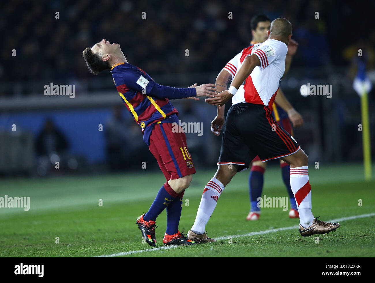 Kanagawa, Japan. 20th Dec, 2015. Lionel Messi (Barcelona), Jonathan ...