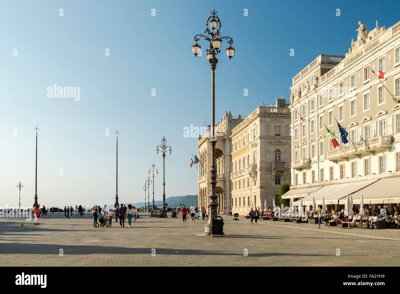 Piazza de la Unita, Trieste centre. Italy, Europe Stock Photo - Alamy