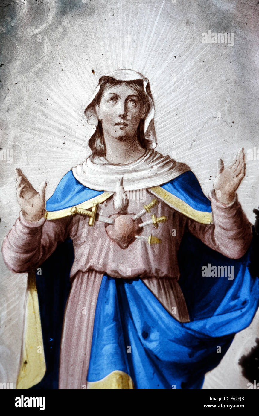 Notre-Dame of pains. Pain IV : Mary encountering Jesus Christ heading ...