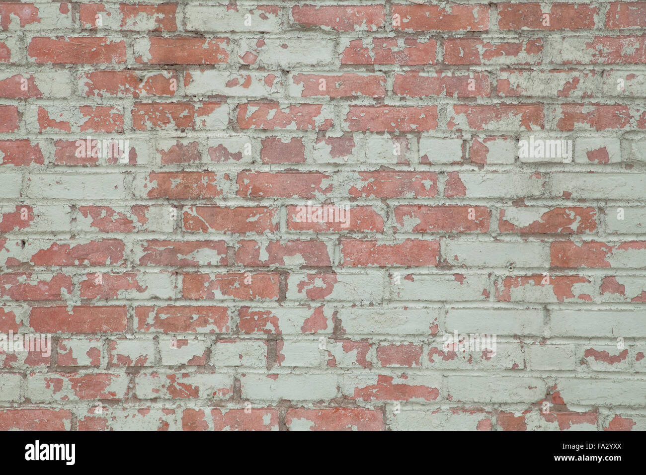 Grunge background image of worn painted brick wall Stock Photo - Alamy