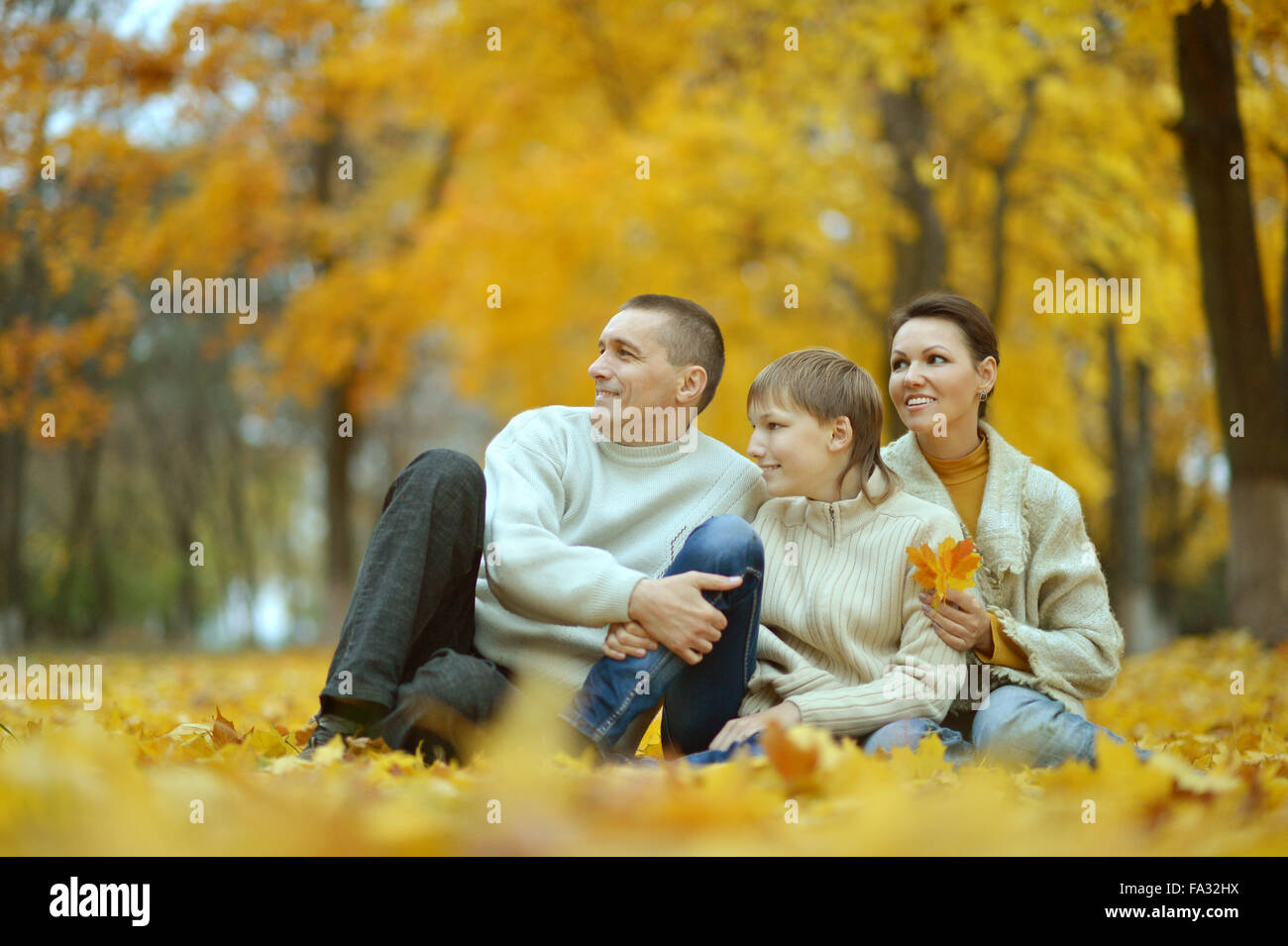 Nice happy family Stock Photo - Alamy