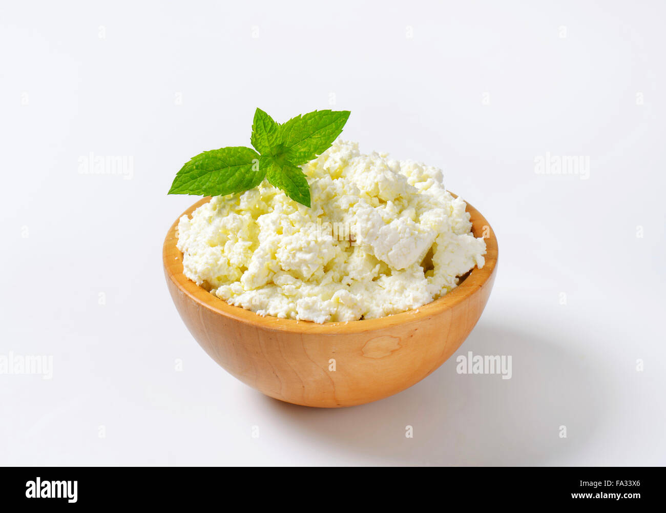 Bowl of white curd cheese Stock Photo - Alamy
