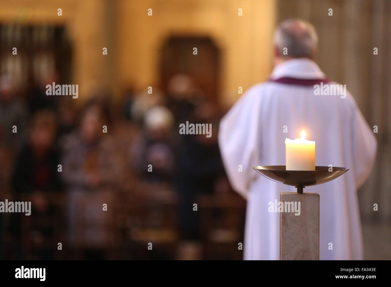 Catholic mass. Priest Stock Photo - Alamy