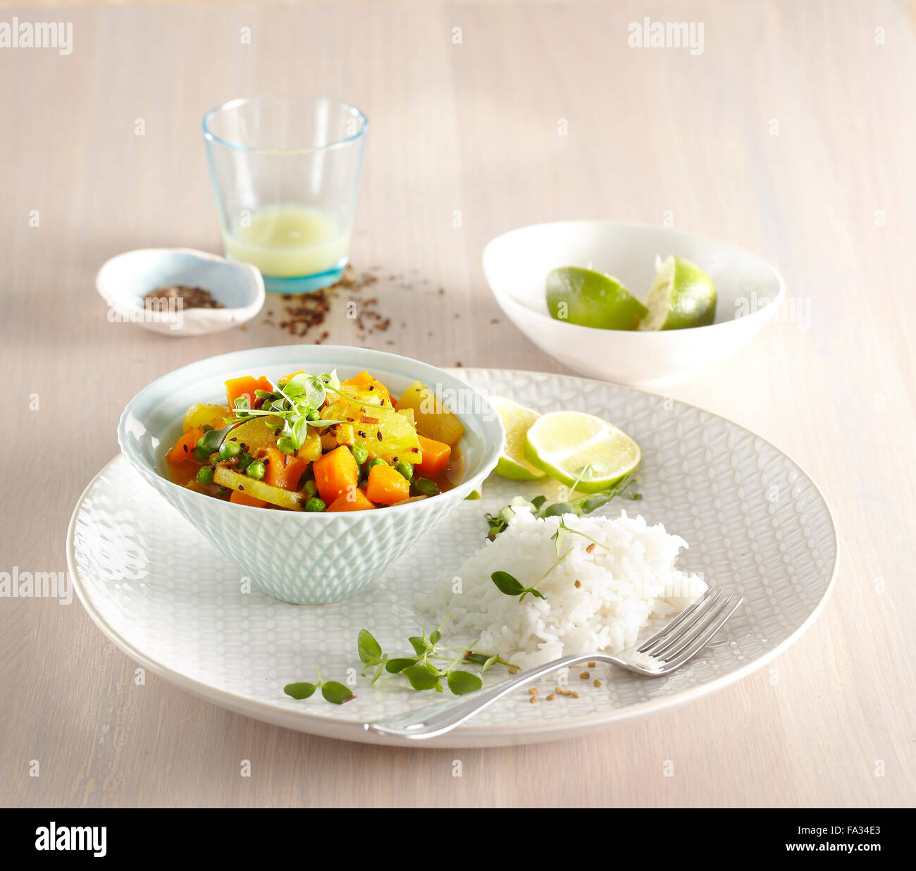 Pumpkin radish curry Stock Photo - Alamy