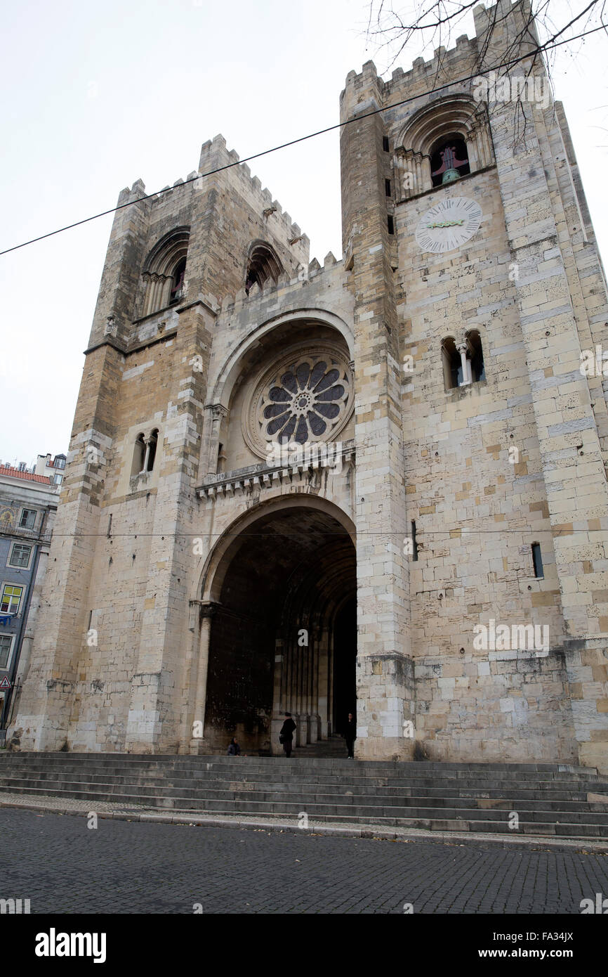 Bell towers lisbon cathedral hi-res stock photography and images - Alamy