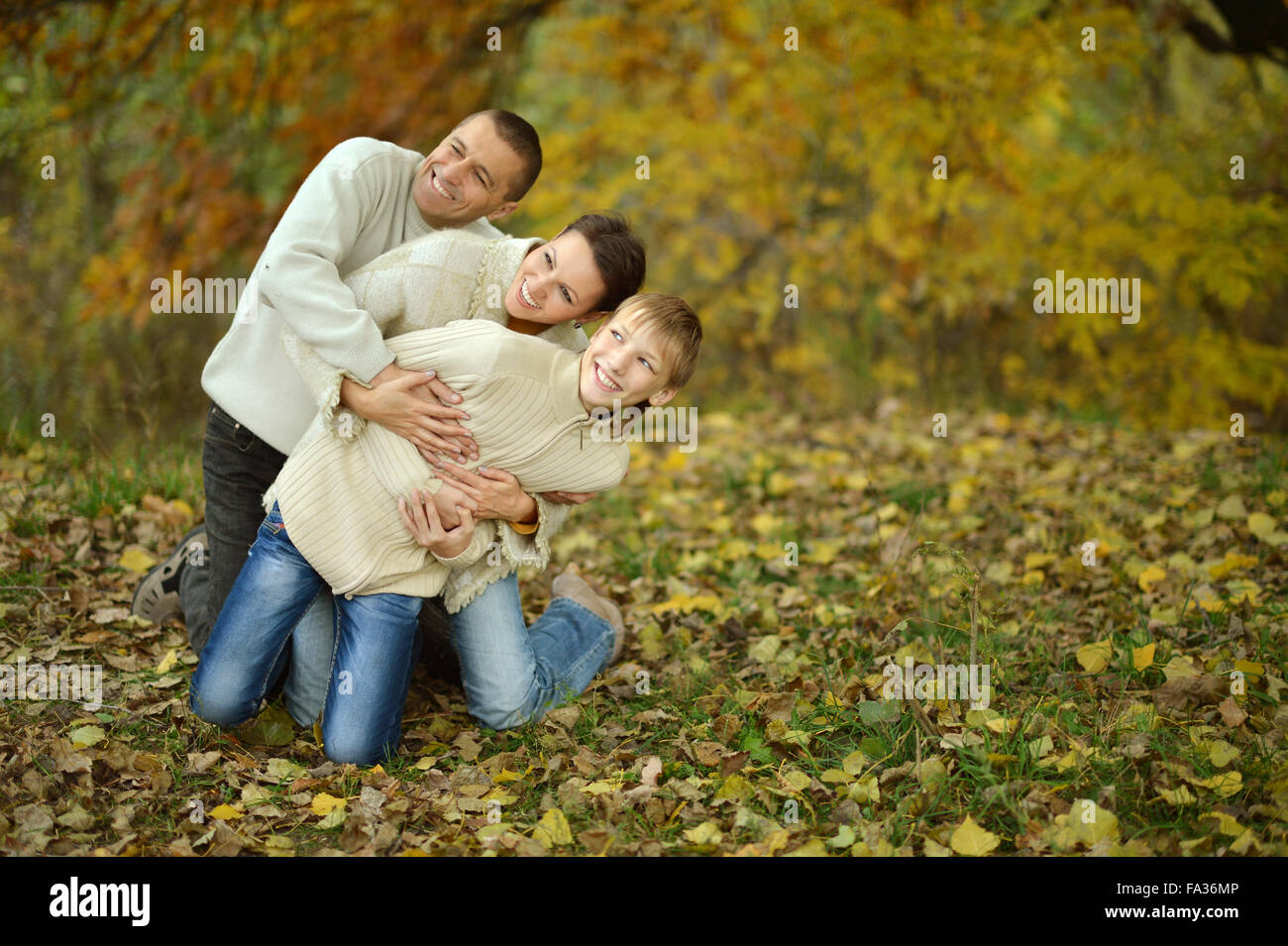 Nice happy family Stock Photo - Alamy