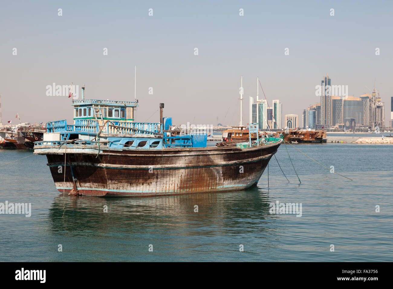 Traditional dhow in Doha, Qatar Stock Photo - Alamy