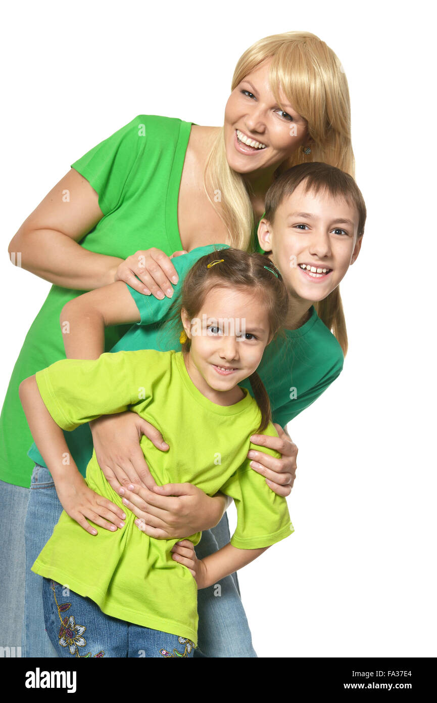 Mother with kids Stock Photo - Alamy