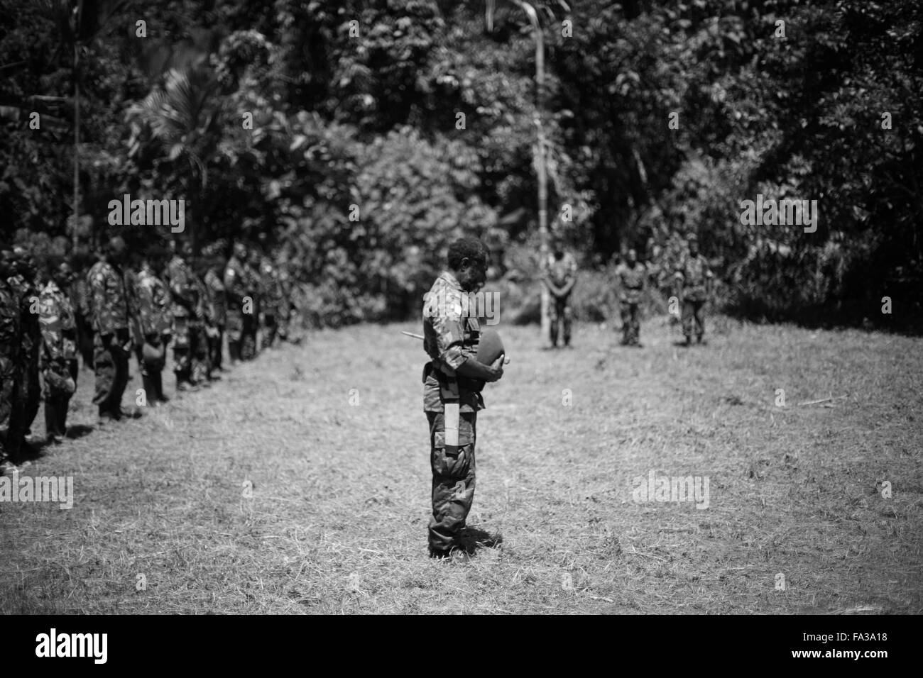 May 29, 2015 - West Papua - OPM soldiers stand guard during an military ...