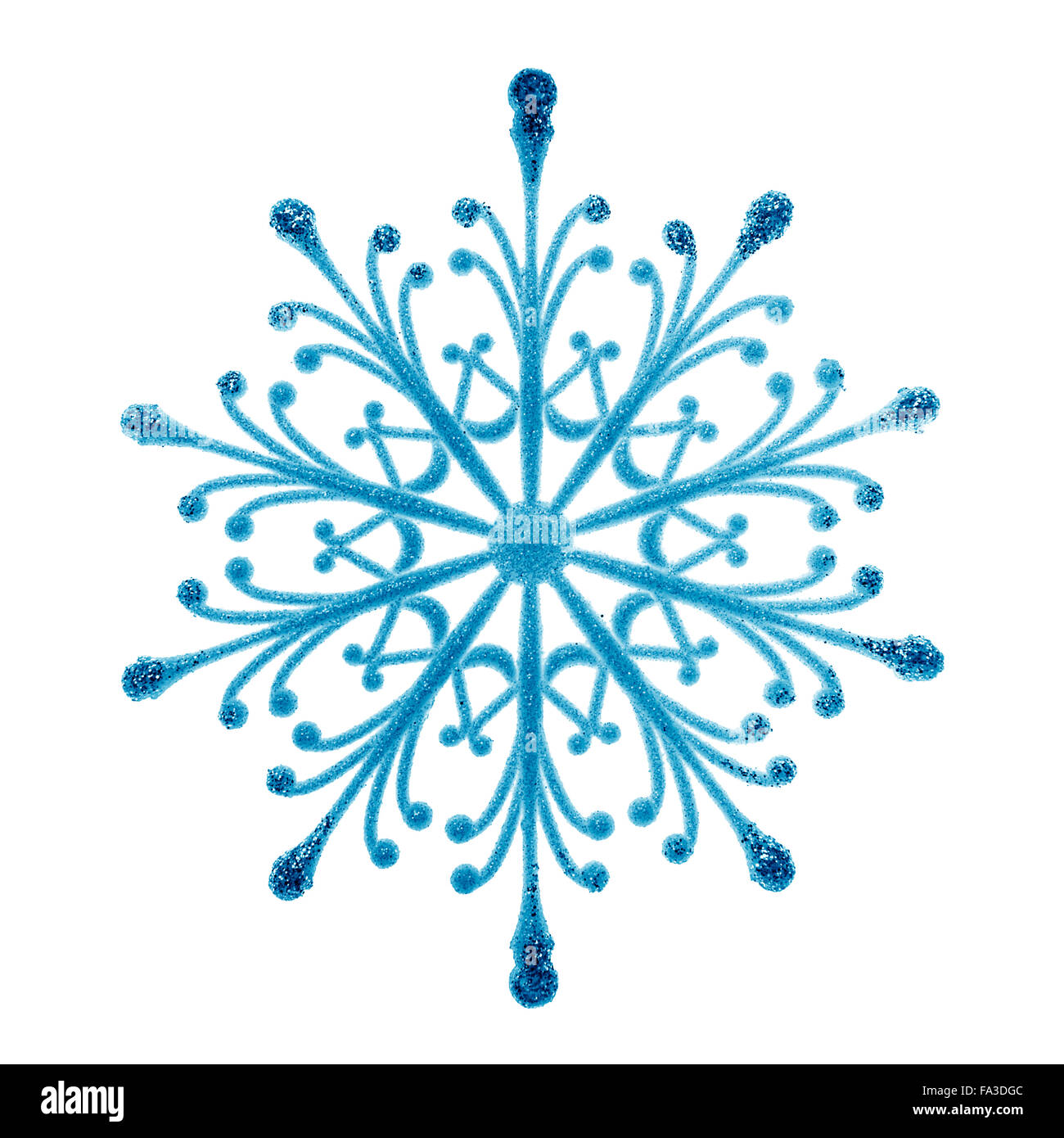 Blue snowflake isolated Stock Photo - Alamy