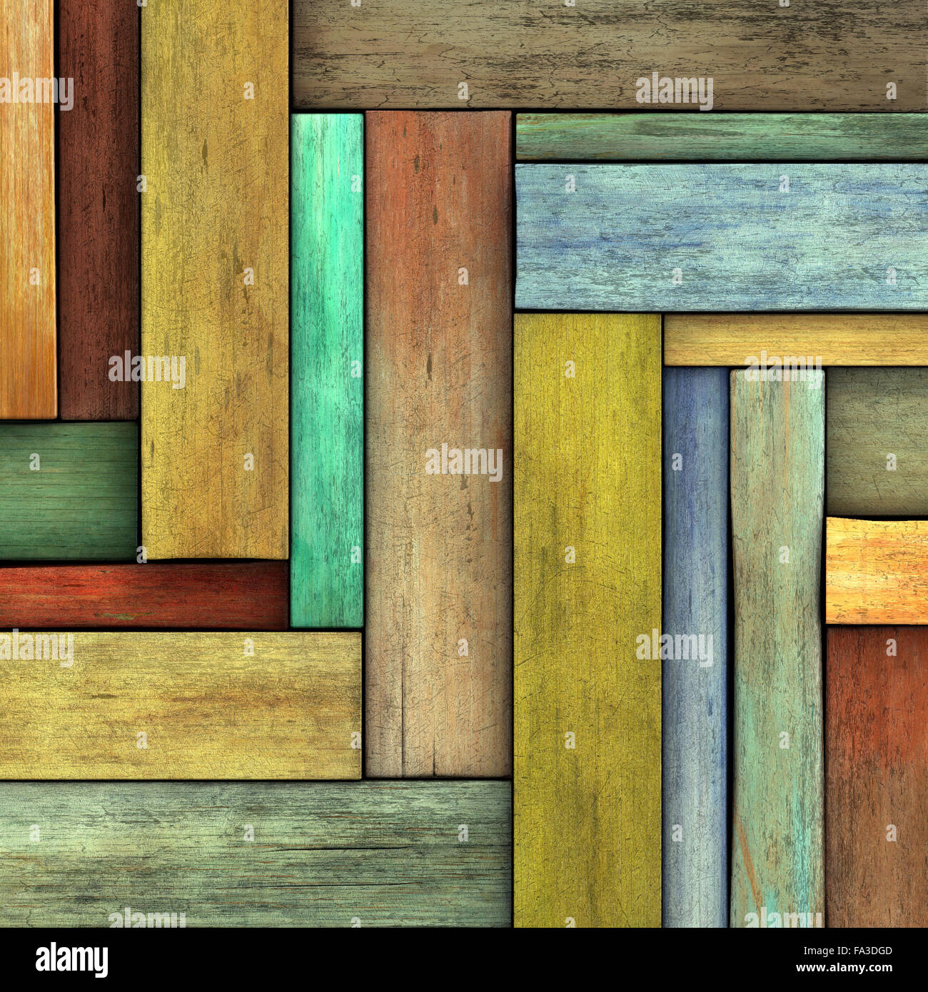 abstract 3d render colored wood timber plank backdrop Stock Photo - Alamy