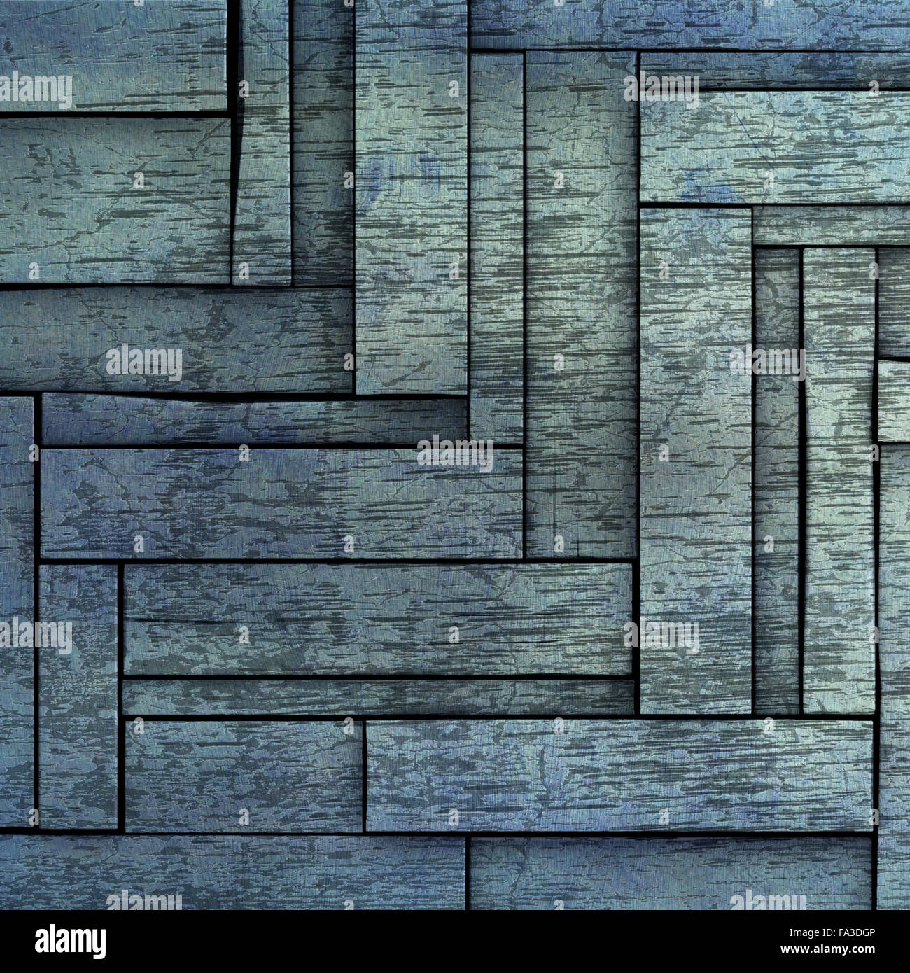 abstract 3d blue wood timber plank backdrop Stock Photo - Alamy