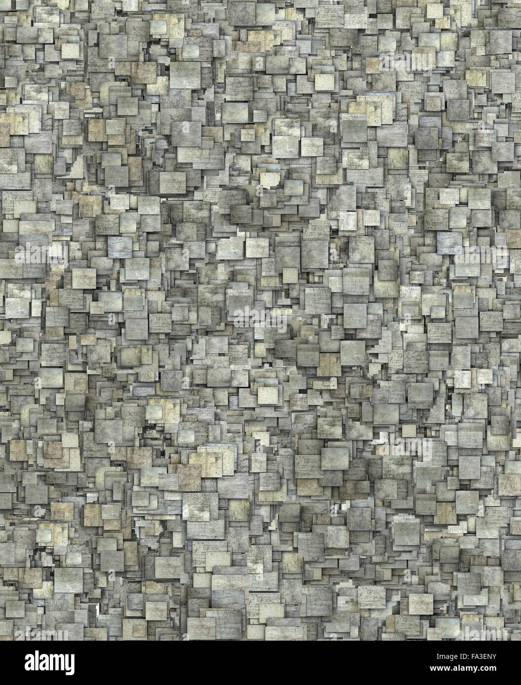 3d fragmented gray timber tile grunge pattern backdrop Stock Photo - Alamy