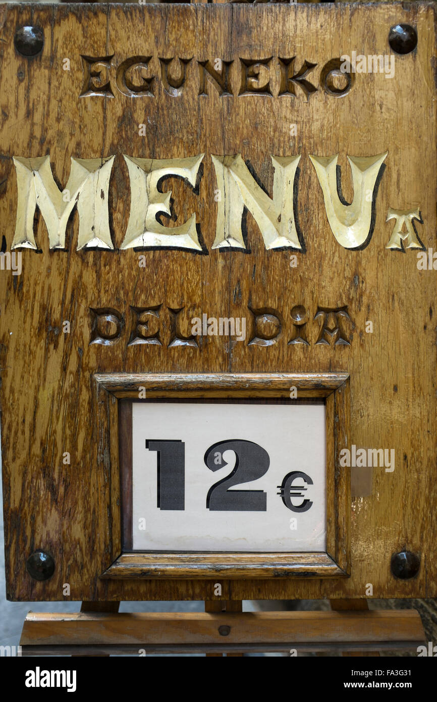 Menu restaurant hi-res stock photography and images - Alamy