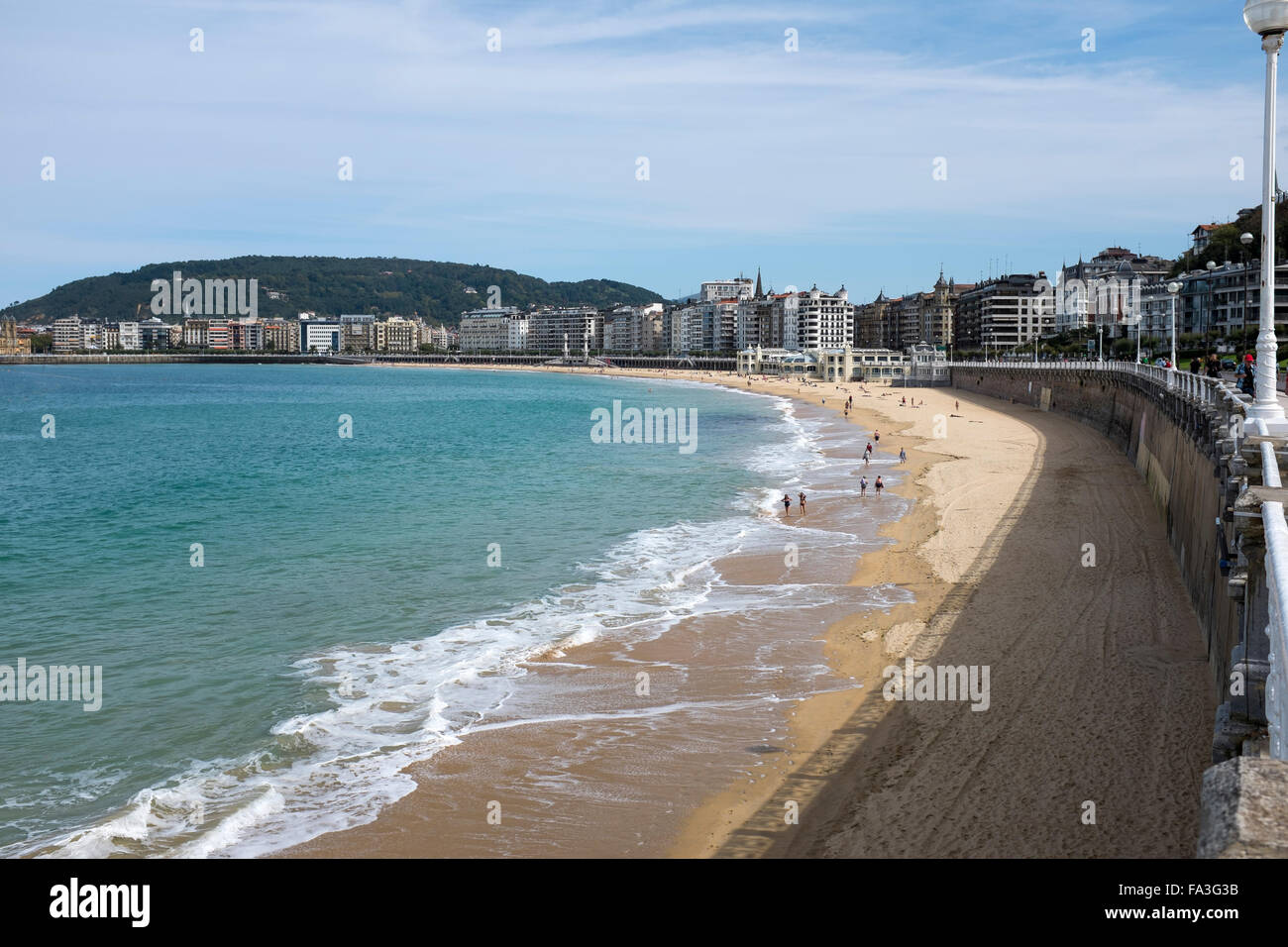 Beach Seafront San Sebastian Spain Stock Photo - Alamy