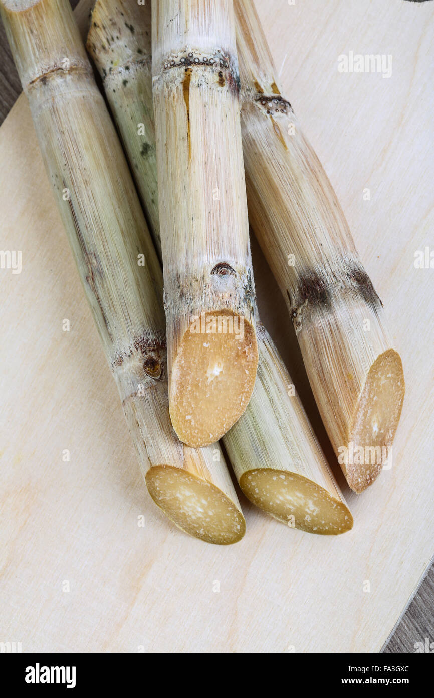 Ripe Sugar sticks on the wood background Stock Photo - Alamy