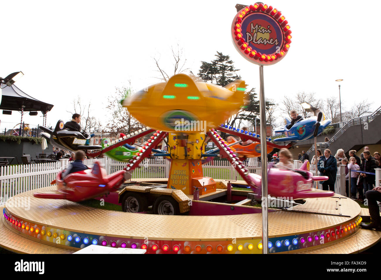 Ascot racecourse, Horse racing-fun fair, aeroplane riding for kids ...