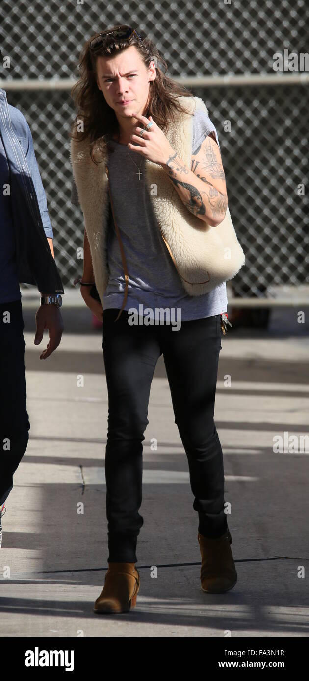 One Direction arrive at Jimmy Kimmel Live! Featuring: One Direction ...