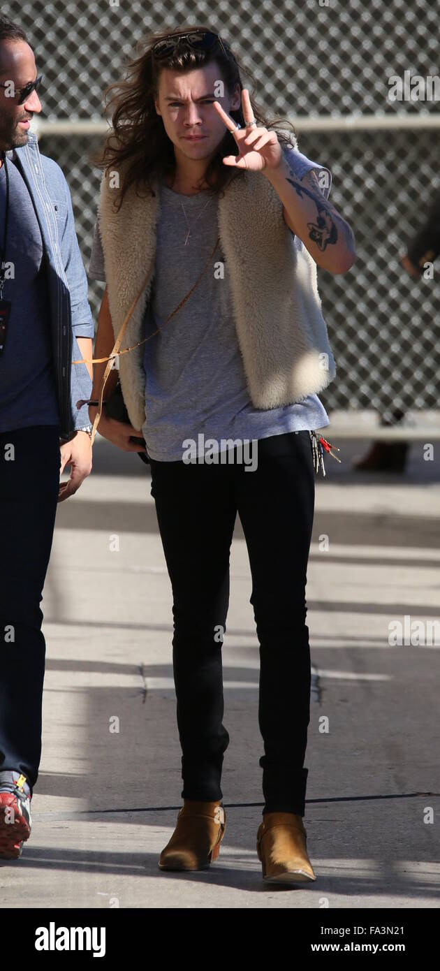 One Direction arrive at Jimmy Kimmel Live! Featuring: One Direction ...
