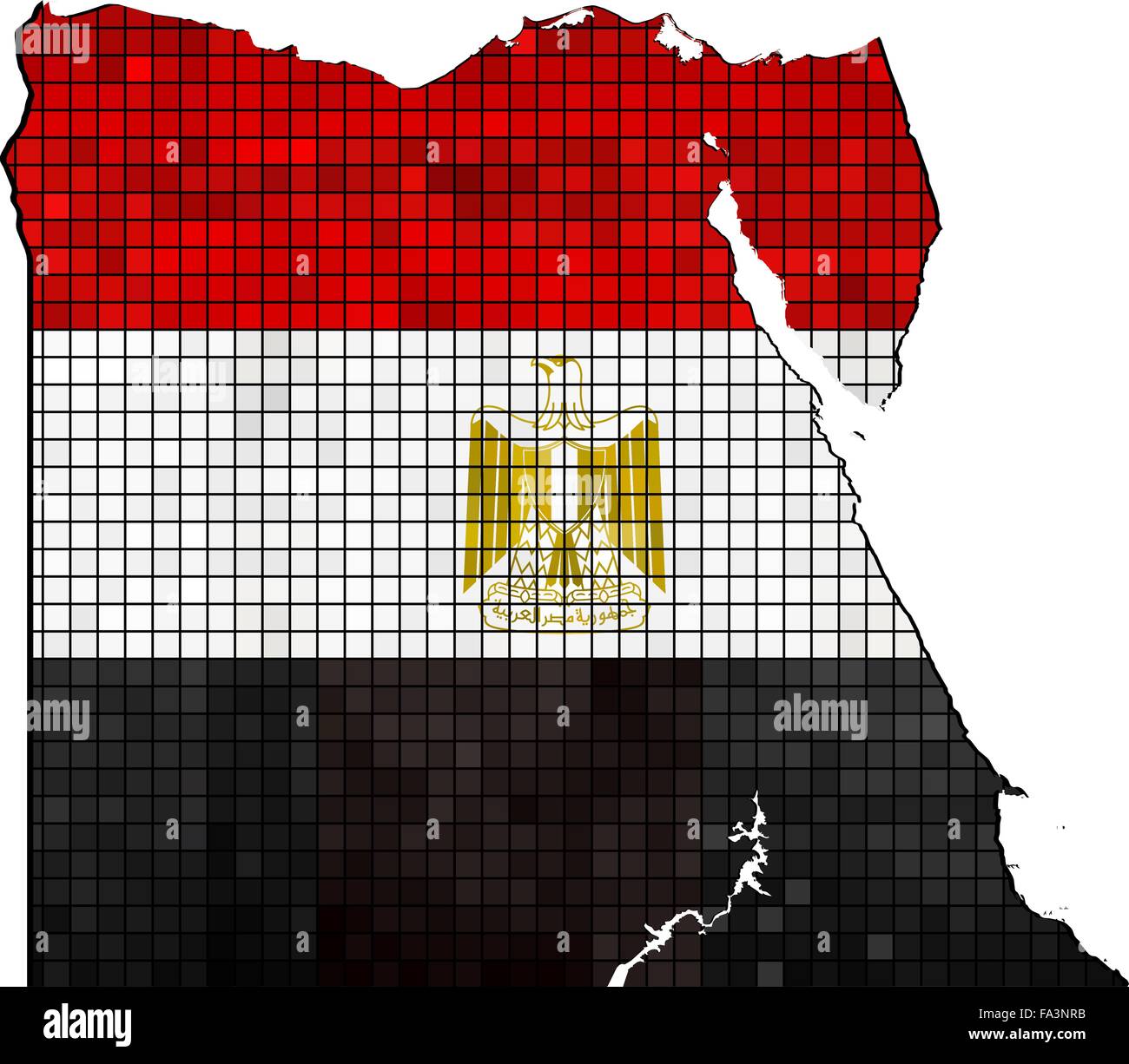 Egypt map with flag inside Stock Vector Image & Art - Alamy