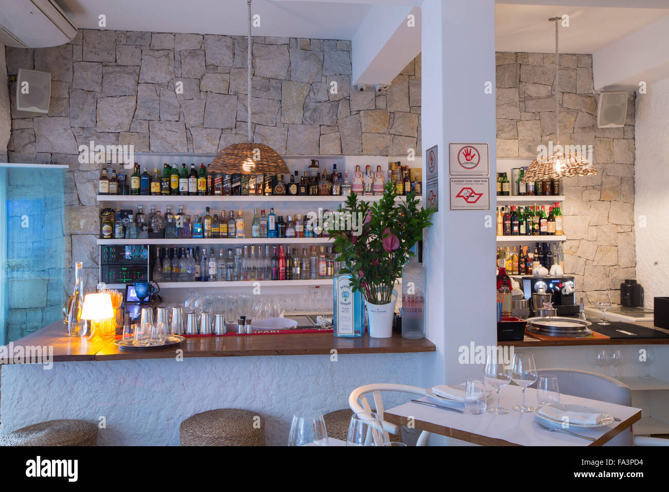 The bar in Myk restaurant in Sao Paulo Stock Photo - Alamy