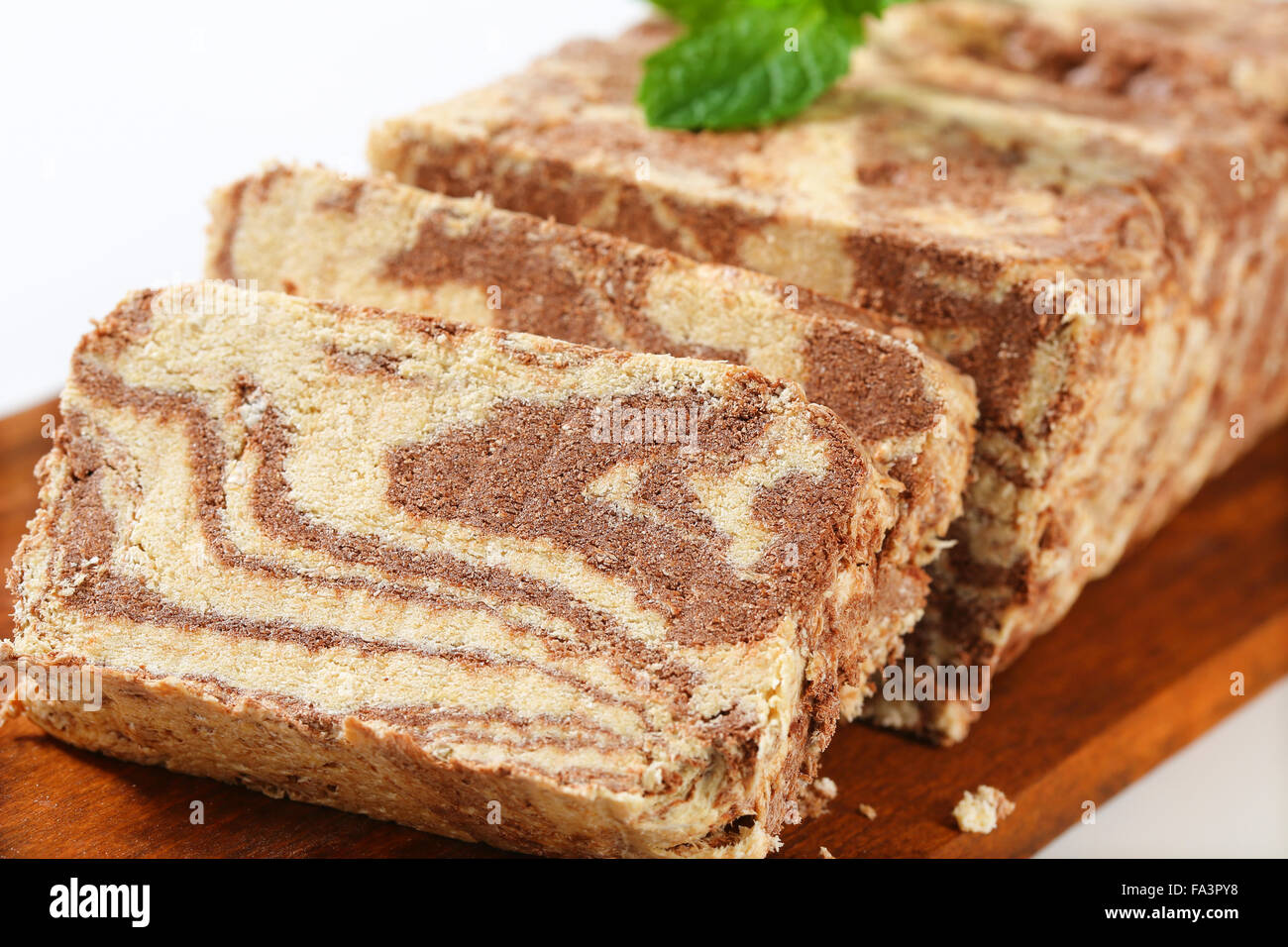 Marble sesame halva with cocoa Stock Photo - Alamy