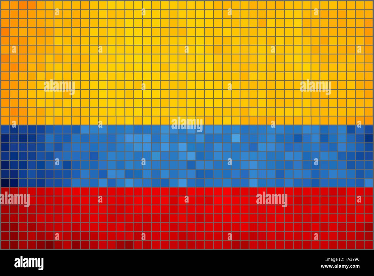 Abstract Mosaic Flag of Colombia Stock Vector Image & Art - Alamy