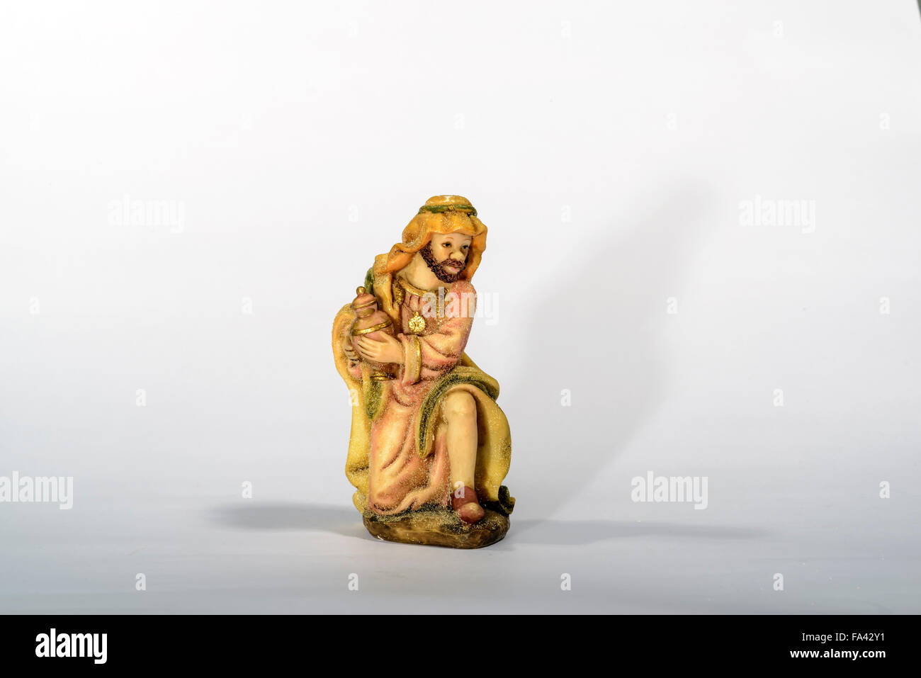 Elements of the Catholic Christian crib onthe white background Stock ...