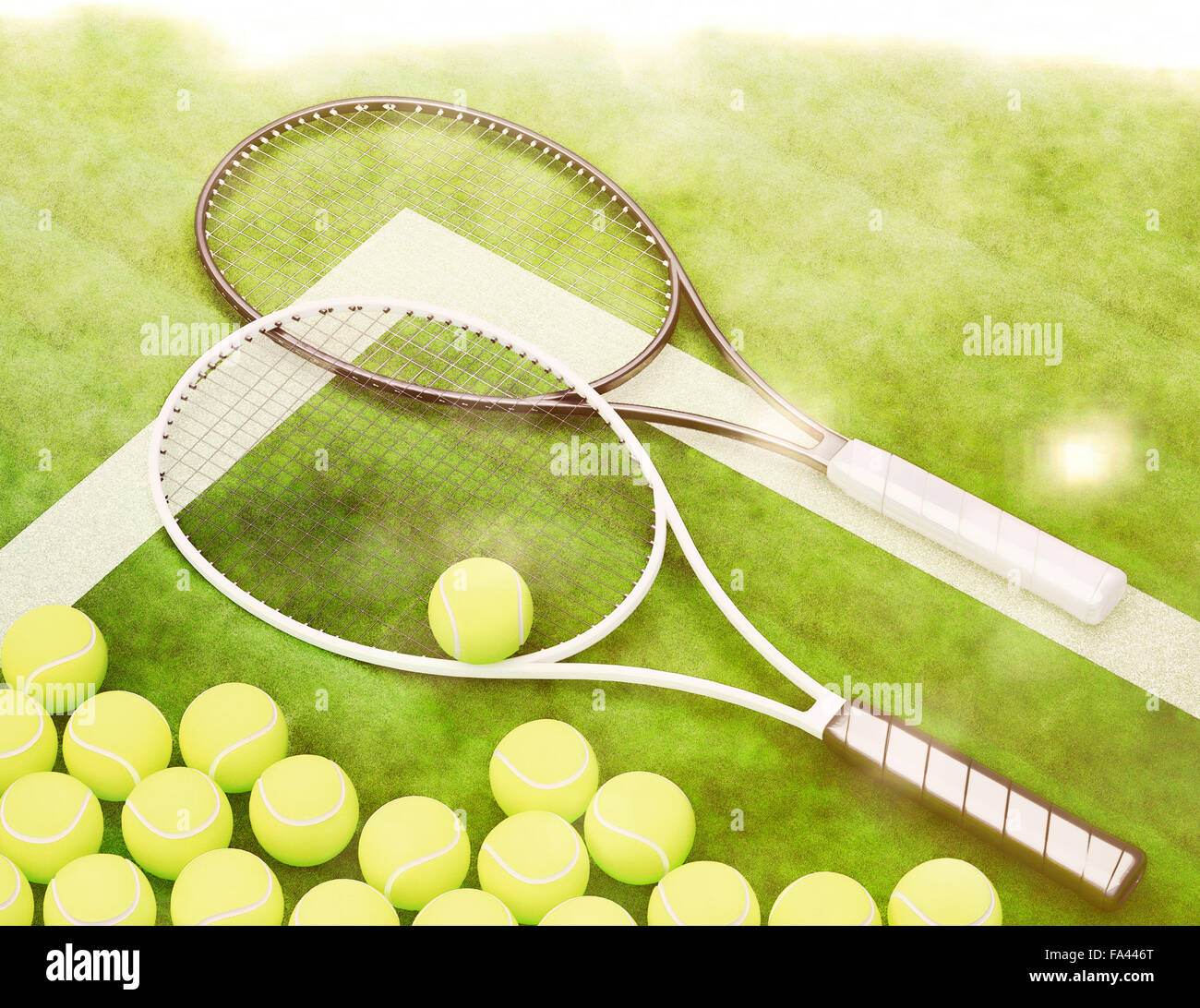 Grass tennis surface hi-res stock photography and images - Alamy
