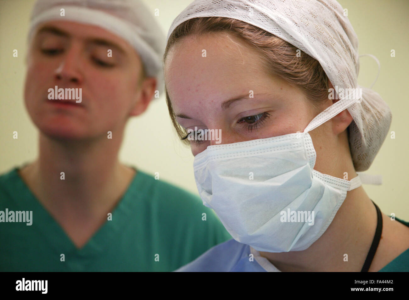 Student doctors observing operation procedures in the Day Surgery Unit ...