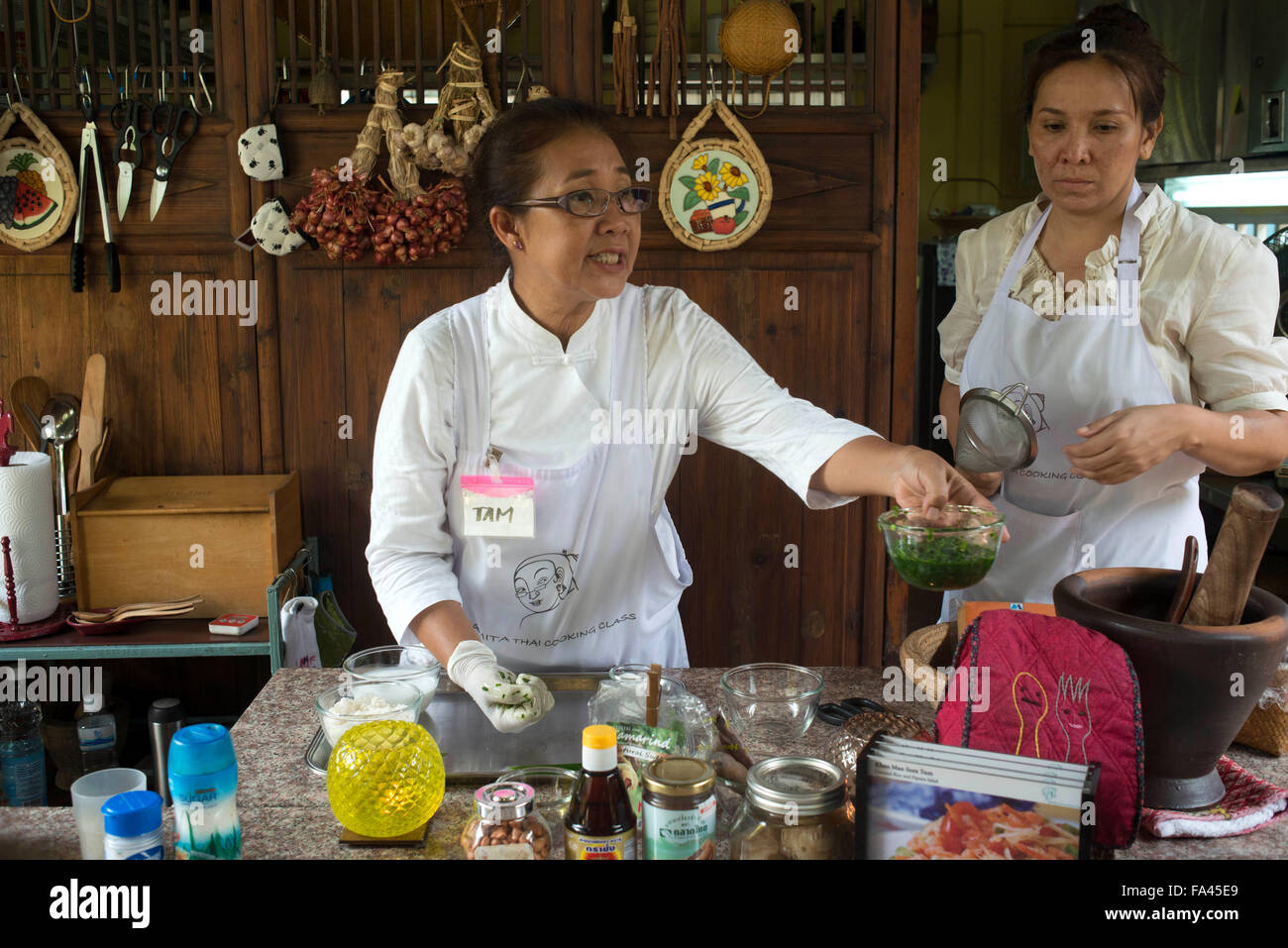 Amita Thai Cooking School. Bangkok. Thailand. Amita Thai Cooking class ...