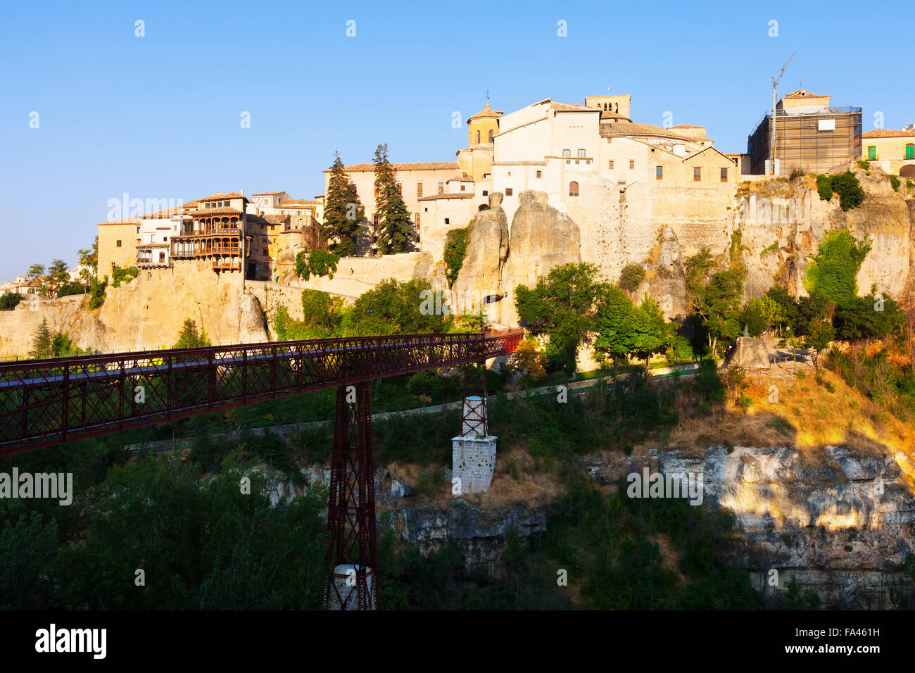 Saint Paul bridge and Hanging houses in Cuenca. Spain Stock Photo - Alamy