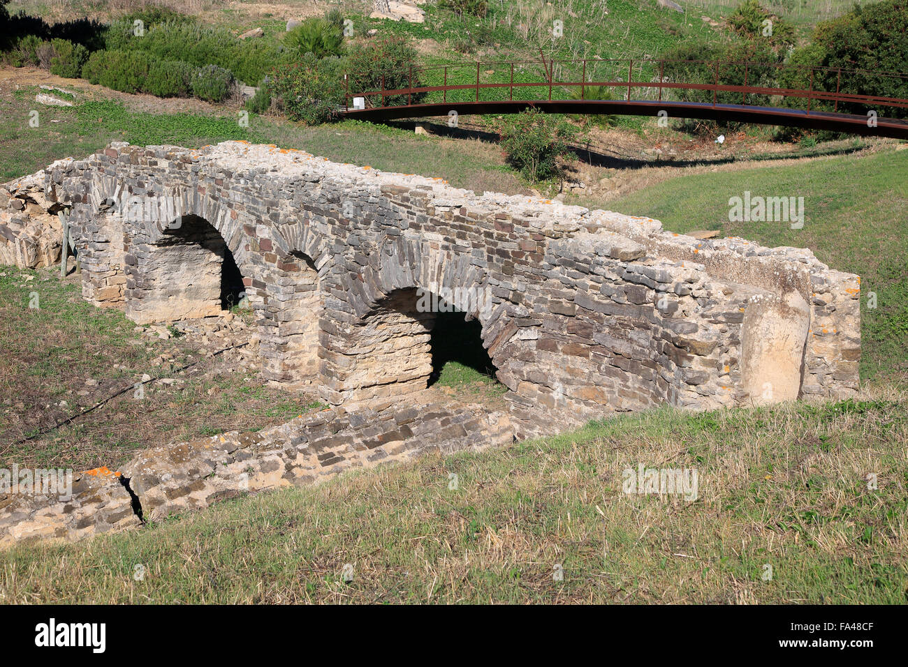 Punta Paloma bridge aqueduct at Baelo Claudia Roman site, Cadiz ...