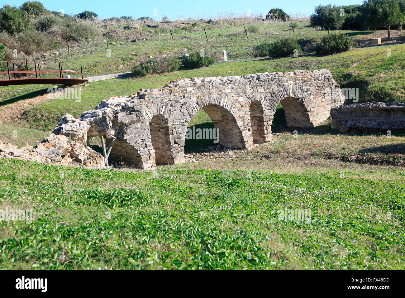 Punta Paloma bridge aqueduct at Baelo Claudia Roman site, Cadiz ...