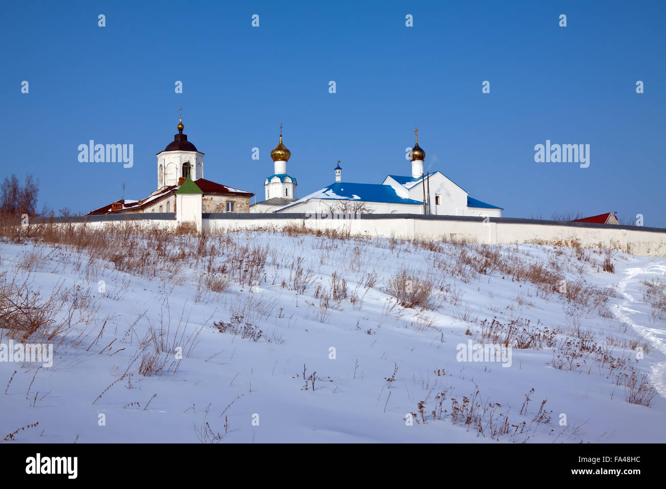 Vasiliev monastery at Suzdal in winter. Russia Stock Photo - Alamy