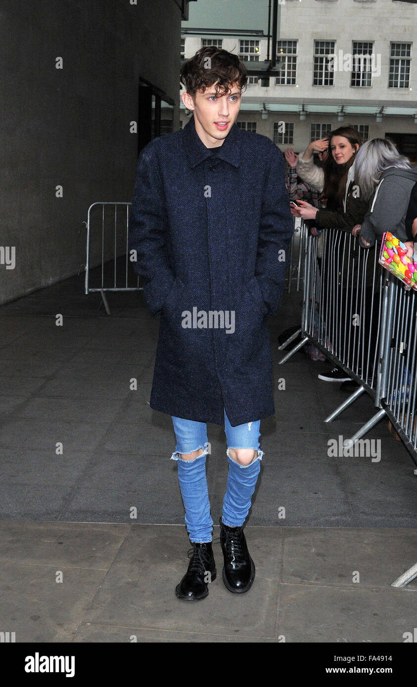 Troye sivan at the bbc radio 1 studios featuring hi-res stock ...