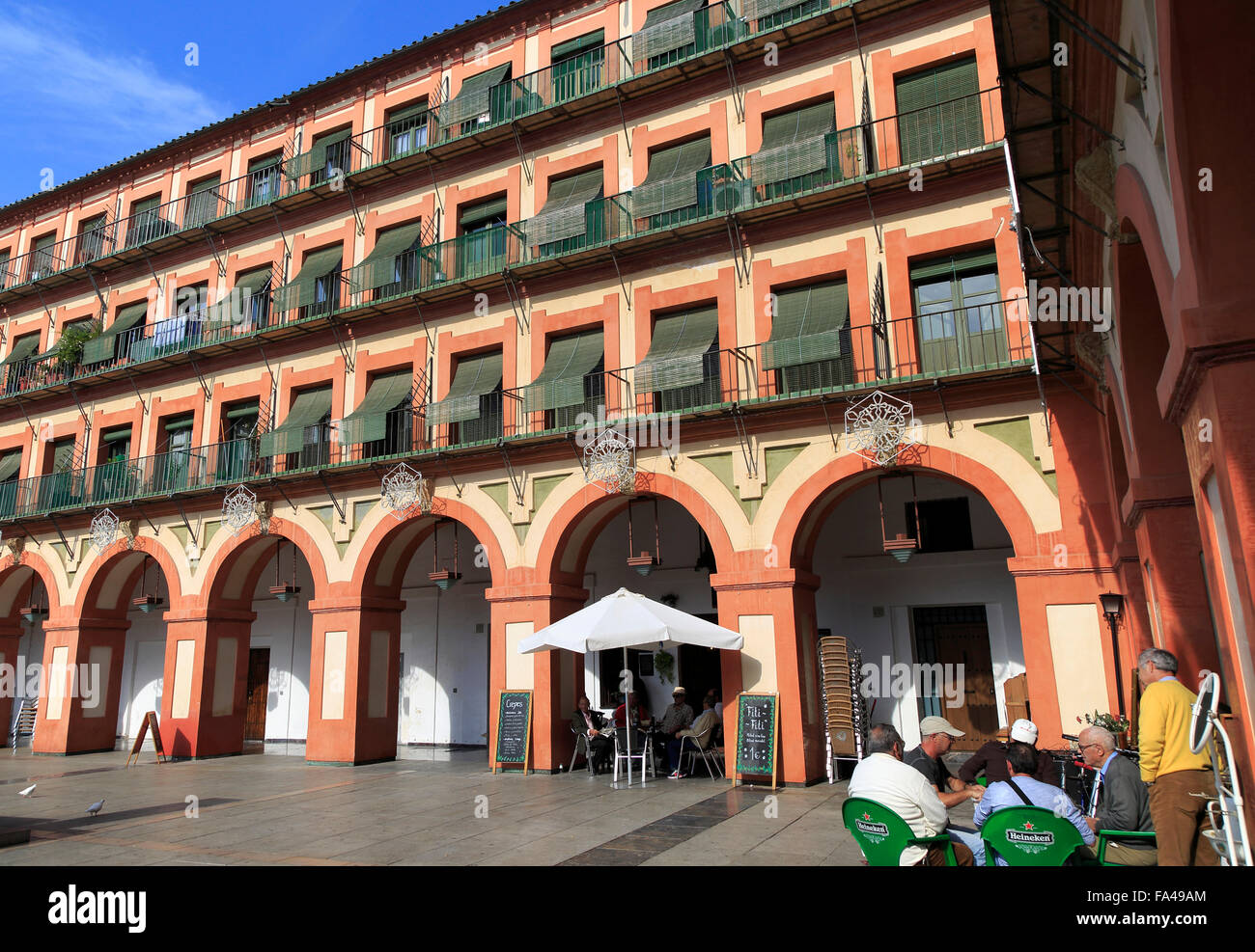 Historic buildings in Plaza de Corredera seventeenth century colonnaded ...
