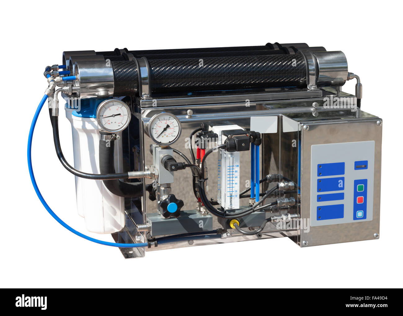 Reverse osmosis water purification Cut Out Stock Images & Pictures - Alamy