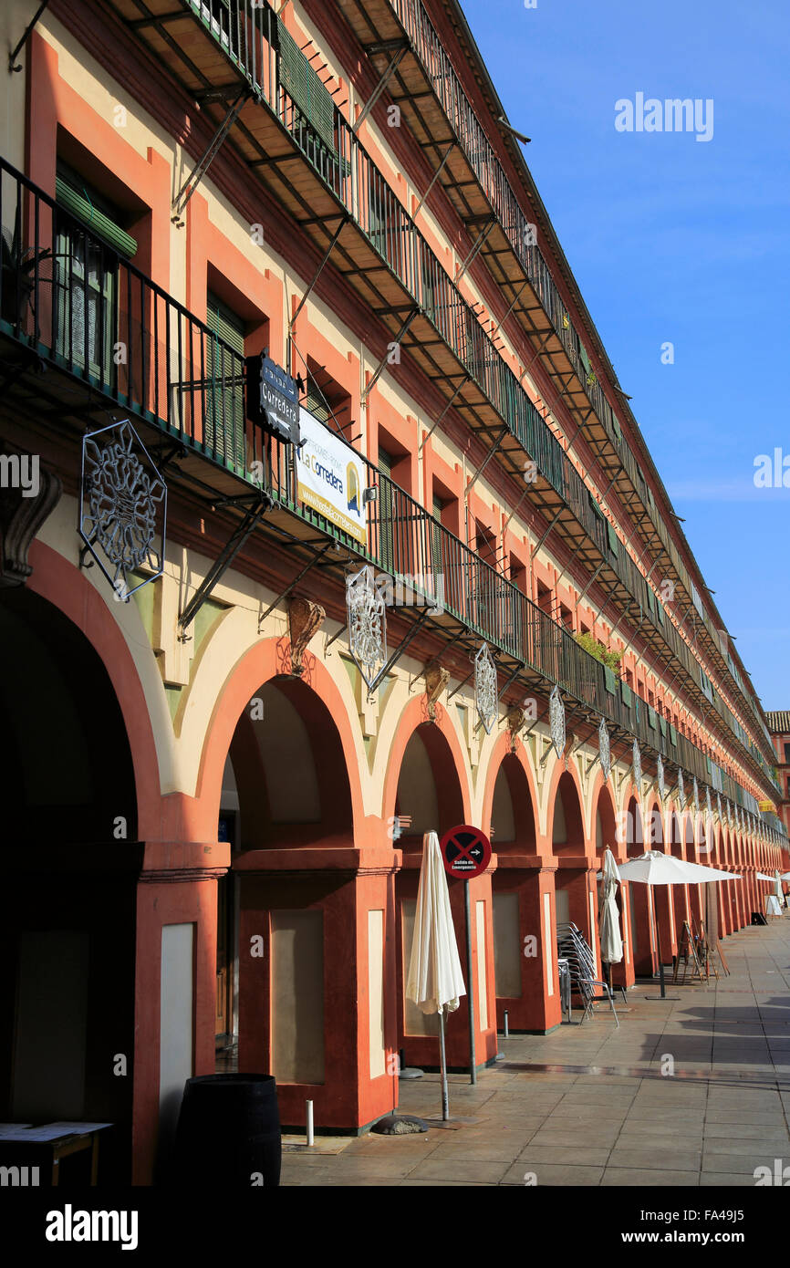 Historic buildings in Plaza de Corredera seventeenth century colonnaded ...