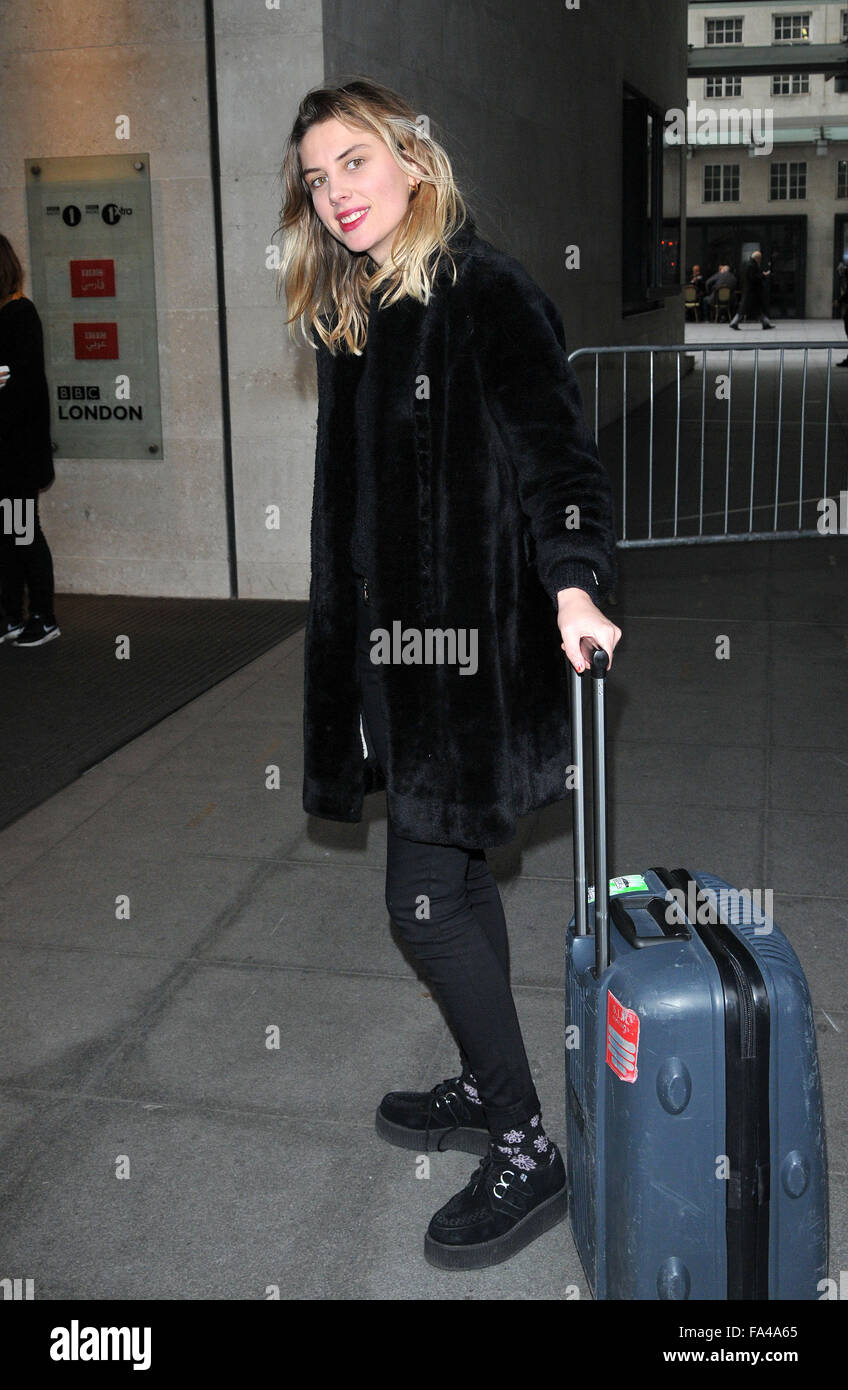 Ellie Rowsell of the band Wolf Alice at the BBC Radio 1 studios ...