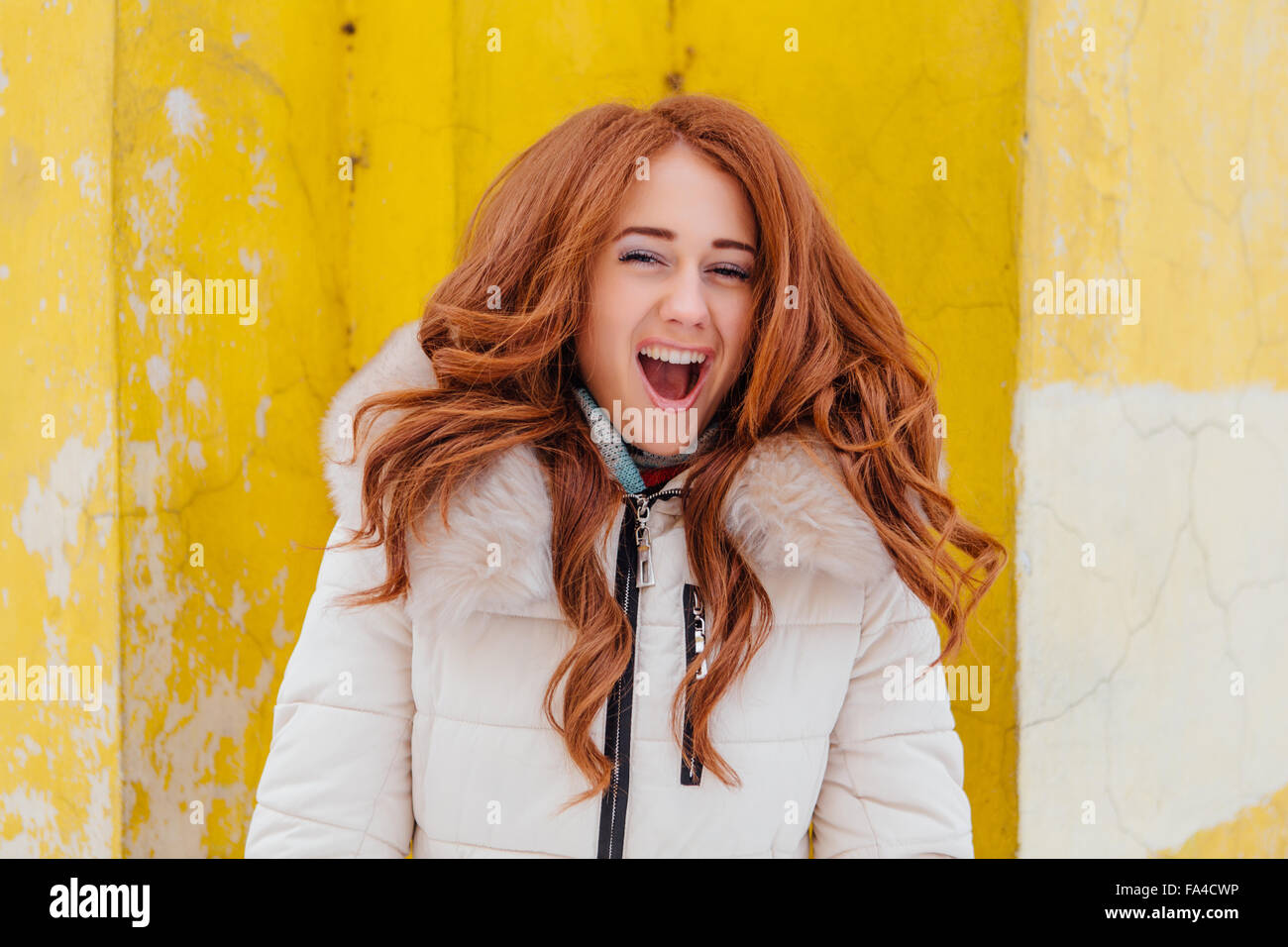 Beautiful red hair girl Stock Photo - Alamy