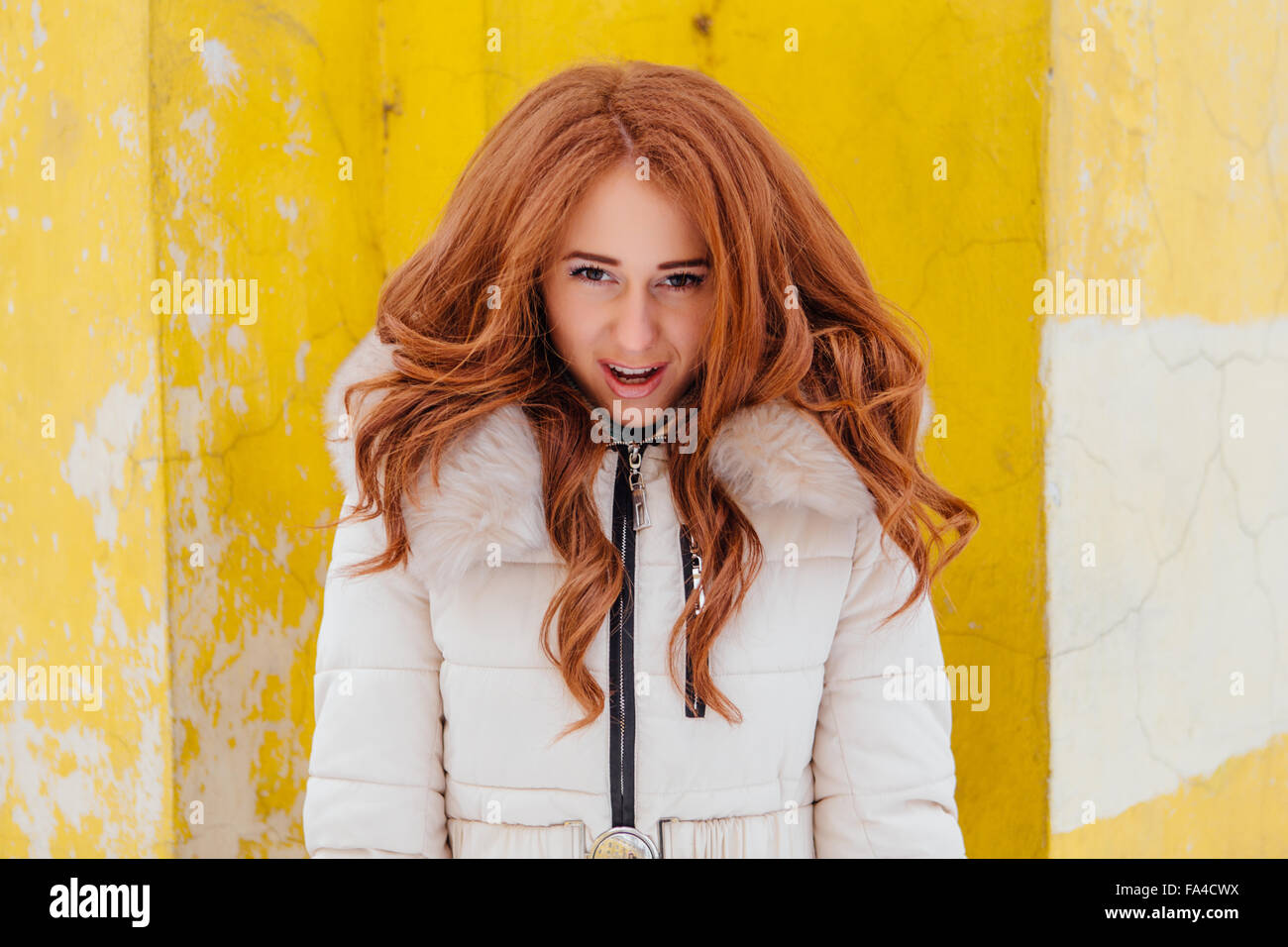 Beautiful red hair girl Stock Photo - Alamy